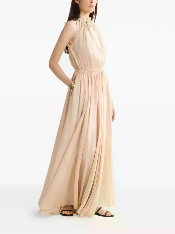 PATOU Open-back Halterneck Maxi Dress - Neutrals