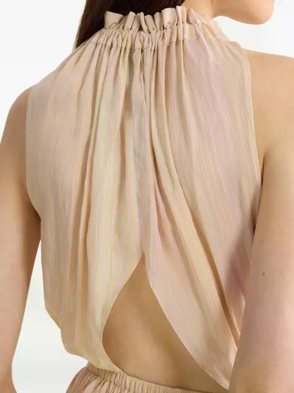 PATOU Open-back Halterneck Maxi Dress - Neutrals