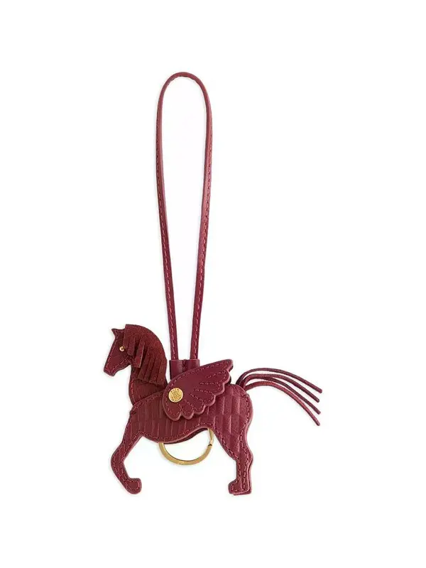 Kith Pegasus Leather Key Holder - Red