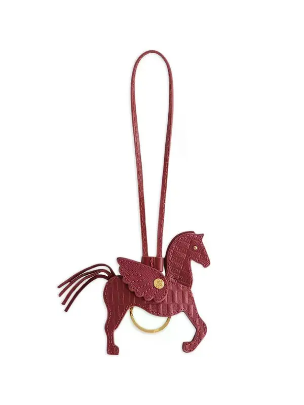 Kith Pegasus Leather Key Holder - Red