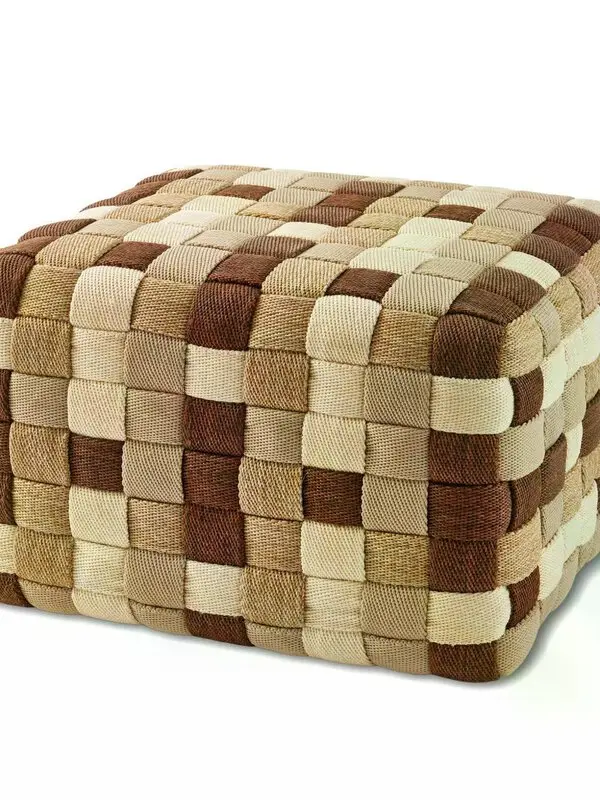 POLSPOTTEN Medium Weave Pouf Stool