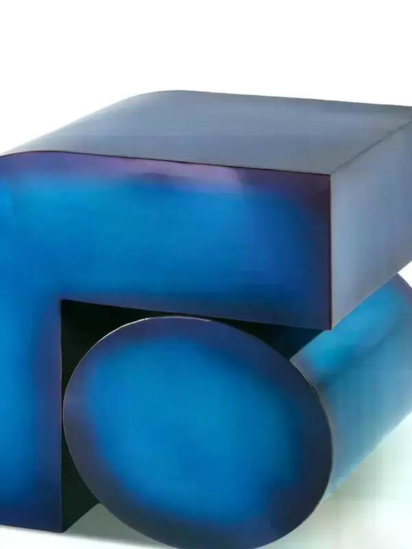 POLSPOTTEN Metallic Geometric Side Table