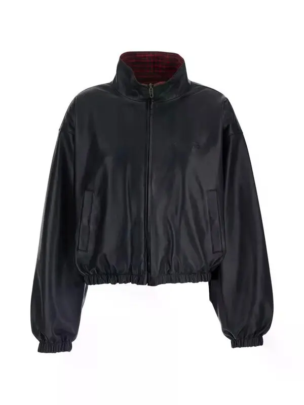 Balenciaga Zip-up Leather Jacket - Black