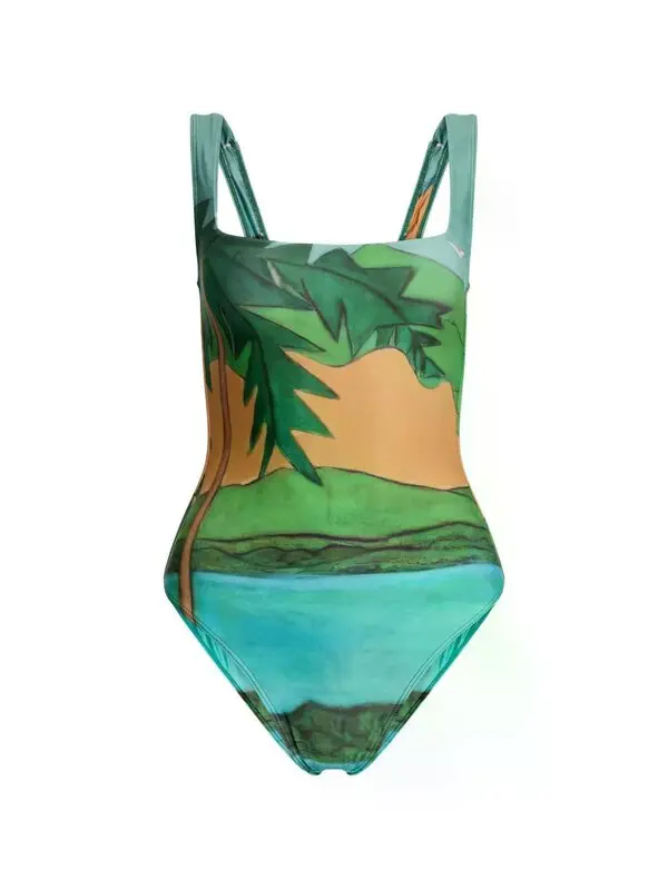 DONDE ESTEBAN Magdalena One-piece Swimsuit - Green