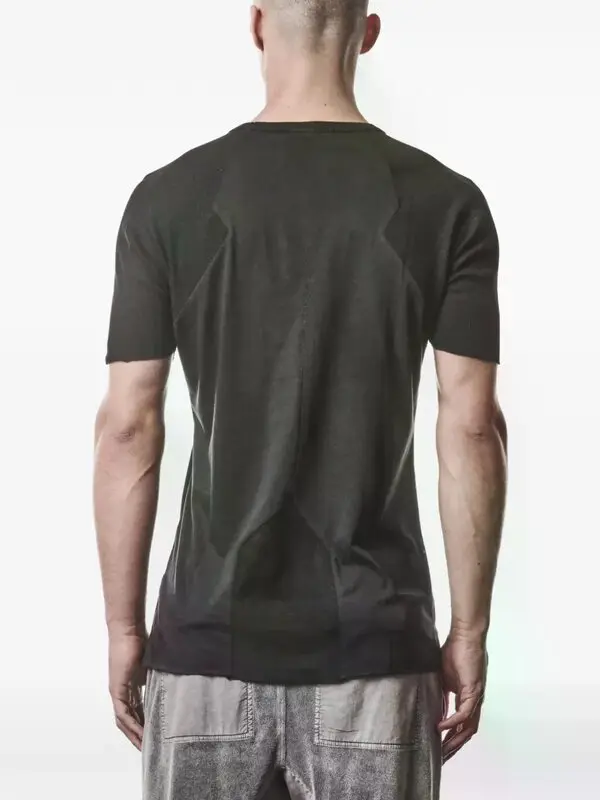 THOM KROM Ribbed-panel T-shirt