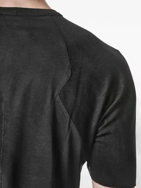 THOM KROM Ribbed-panel T-shirt
