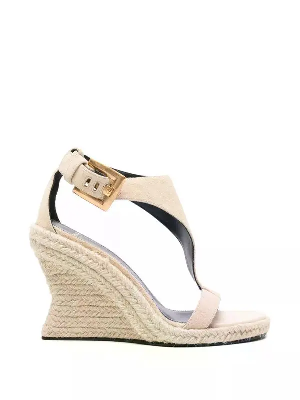 Balmain Wedge Espadrilles - Neutrals