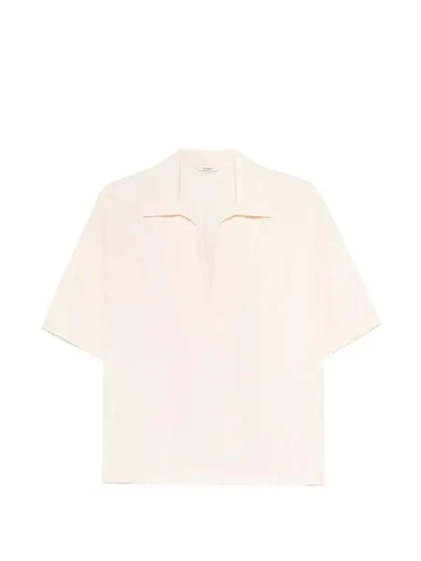 Barena Venezia V-neck Cotton Blouse - Neutrals