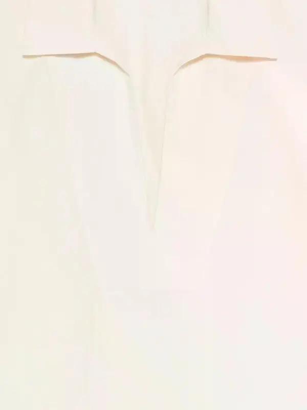 Barena Venezia V-neck Cotton Blouse - Neutrals