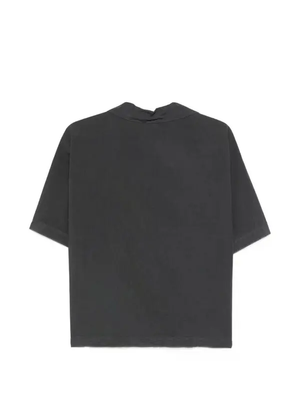 Barena Venezia V-neck Cotton Blouse - Grey