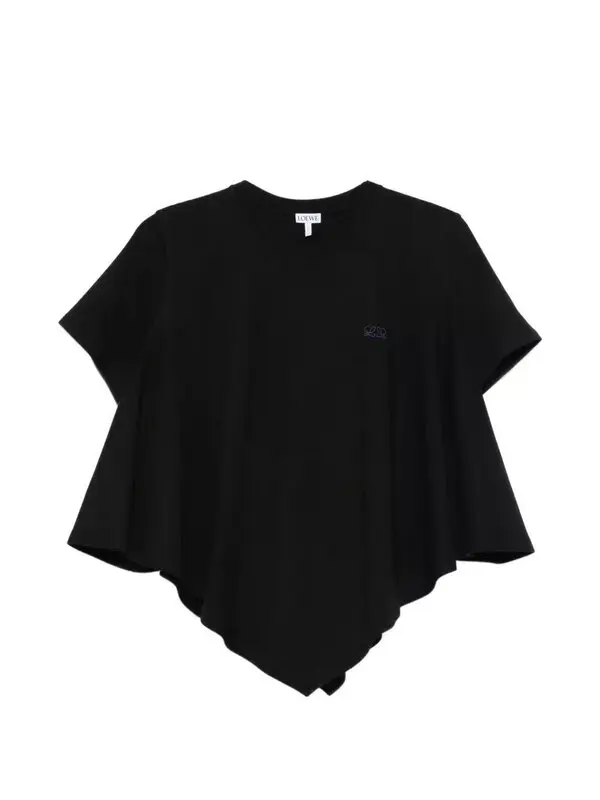 Loewe Asymmetric-hem T-shirt - Black