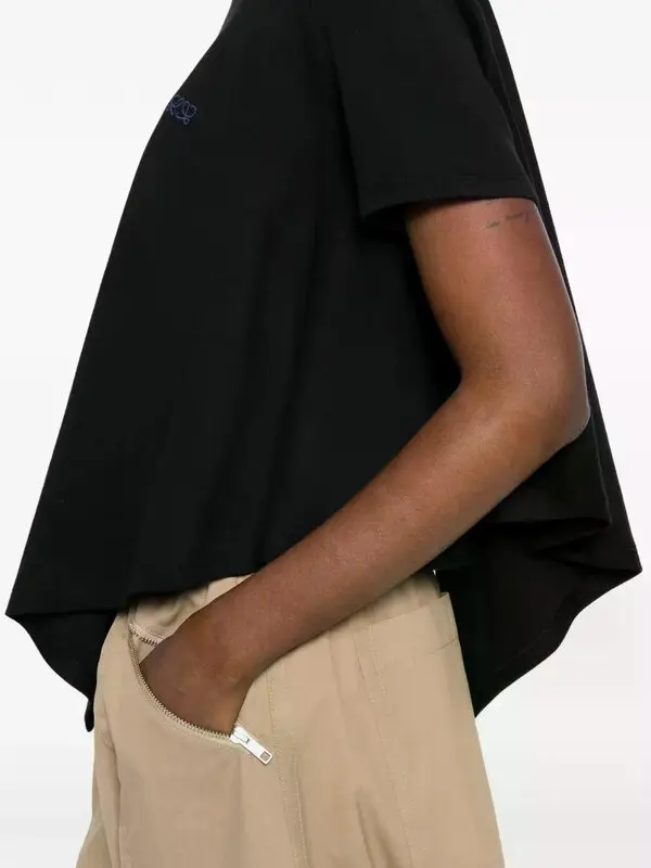 Loewe Asymmetric-hem T-shirt - Black