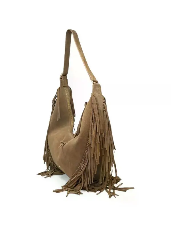 Orciani Suede Fringe Shoulder Bag