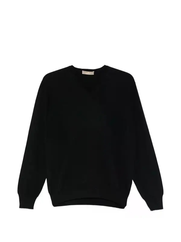 CRUCIANI V-neck Sweater - Black