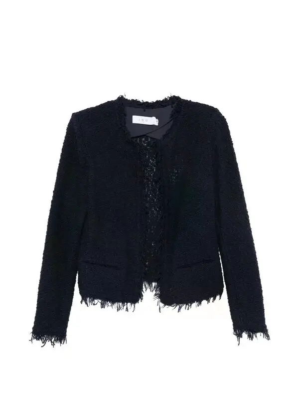 IRO PARIS Frayed Jacket - Blue
