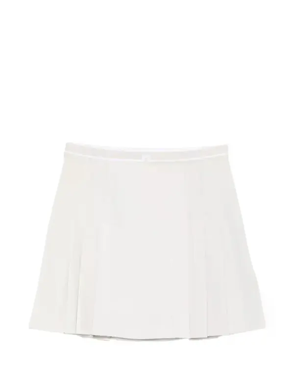 J. Lindeberg Harlow Pleated Short Skirt - Neutrals