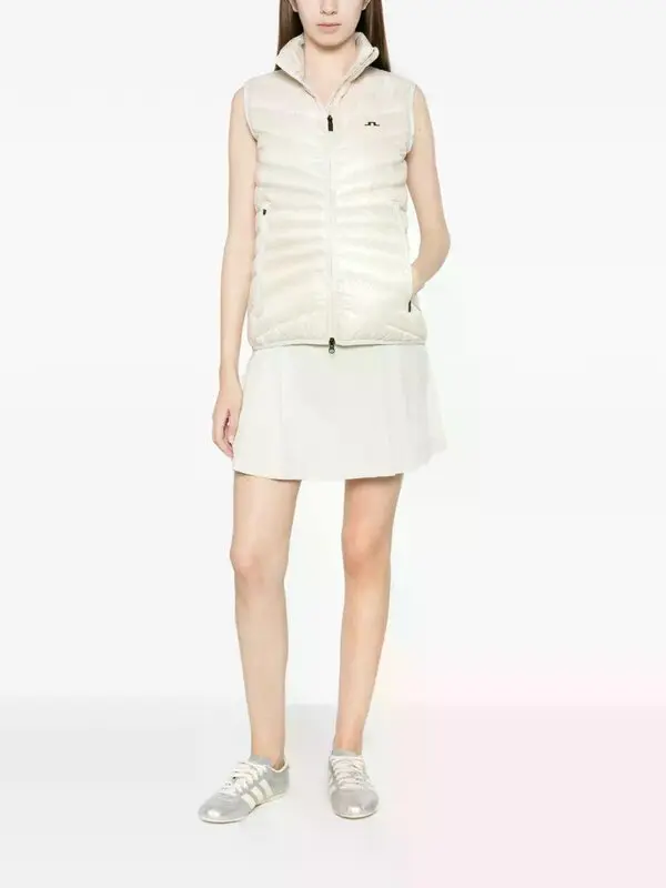 J. Lindeberg Harlow Pleated Short Skirt - Neutrals