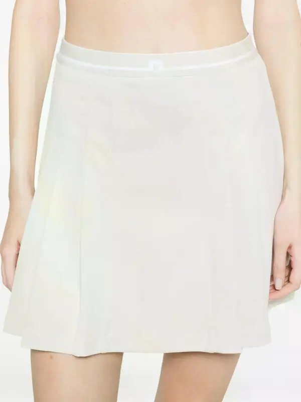J. Lindeberg Harlow Pleated Short Skirt - Neutrals