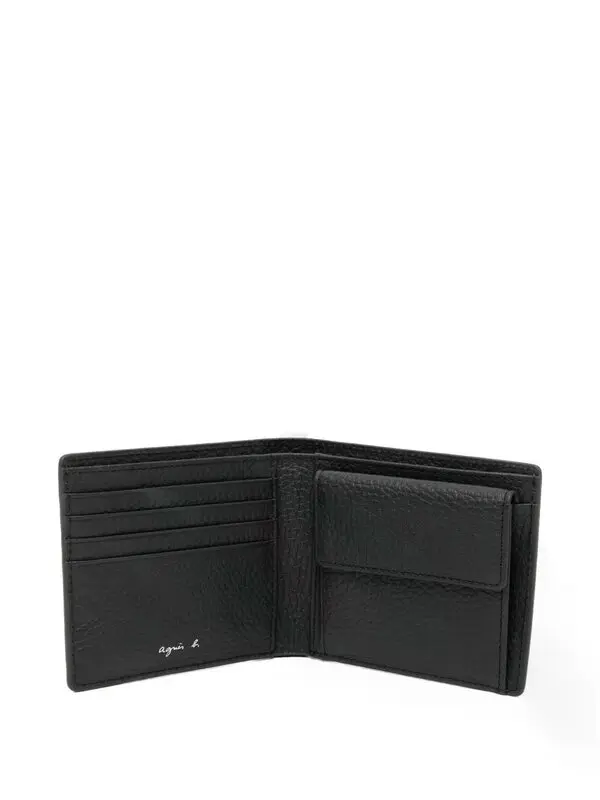 AGNES B. Leather Bi-fold Wallet