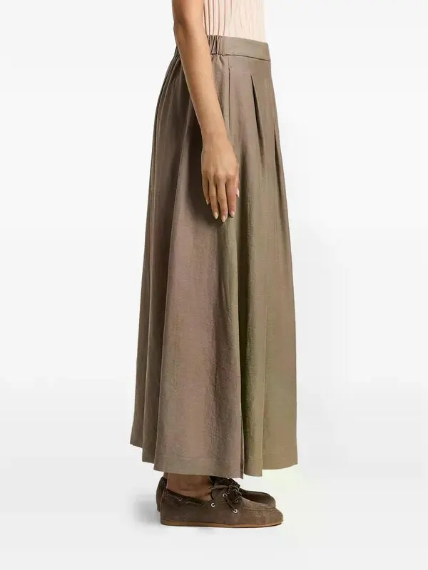 Peserico Pleated Maxi Skirt