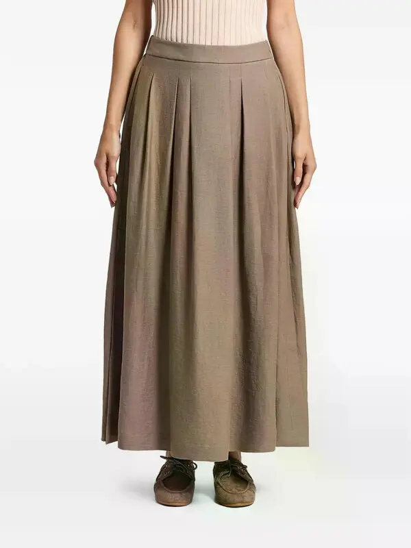 Peserico Pleated Maxi Skirt
