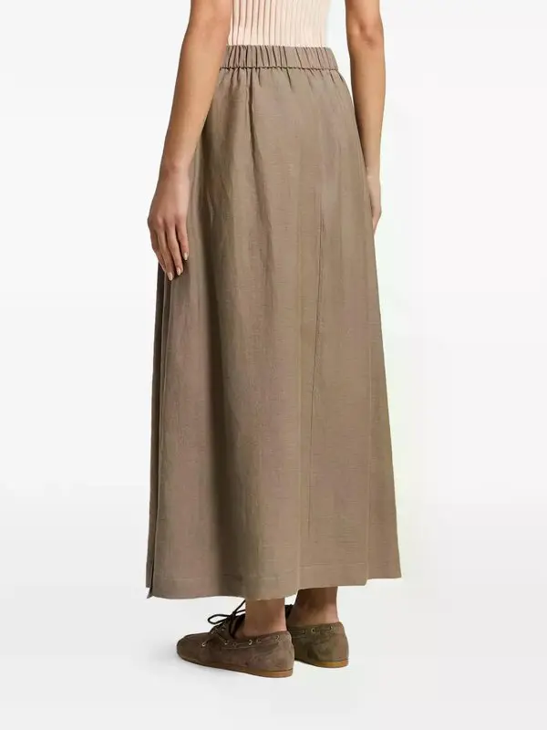 Peserico Pleated Maxi Skirt