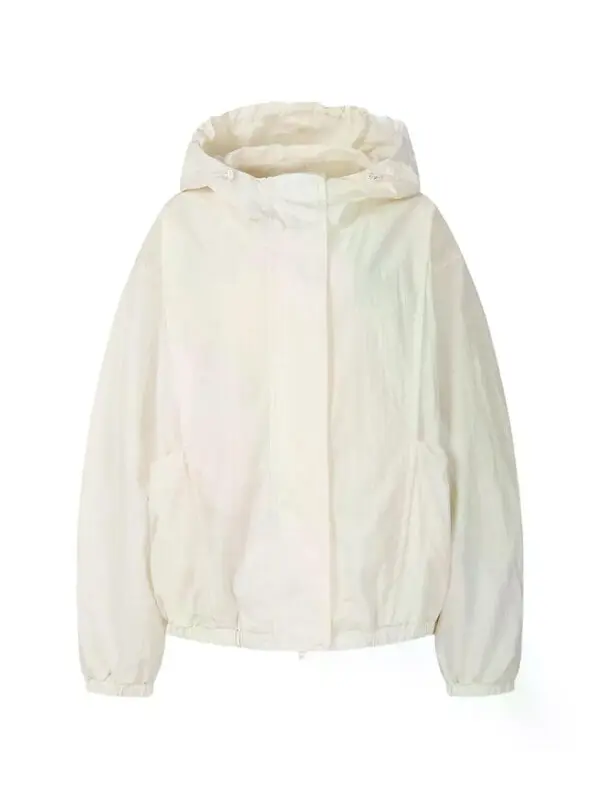 STUDIO TOMBOY Hooded Bomber Jacket - Neutrals
