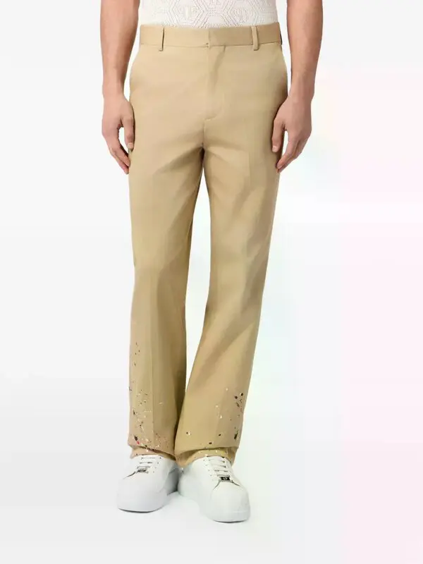 Philipp Plein Loose Trousers With Painted Detail