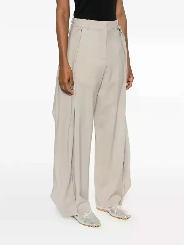 Loewe Pleated Trousers - Neutrals