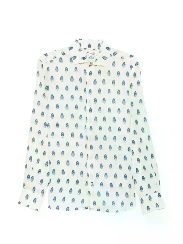 MC2 SAINT BARTH Floral Shirt - Neutrals