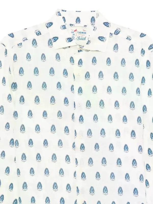 MC2 SAINT BARTH Floral Shirt - Neutrals