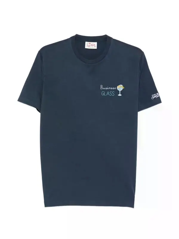 MC2 SAINT BARTH Embroidery T-shirt - Blue