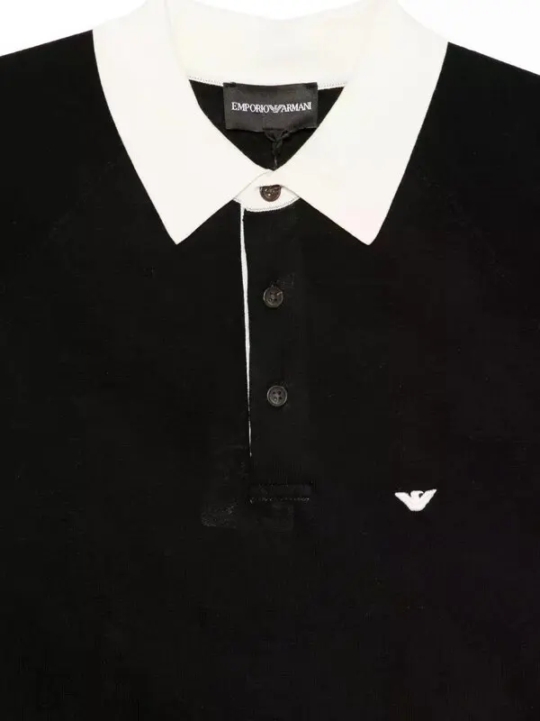 Emporio Armani Logo-embroidered Polo Shirt