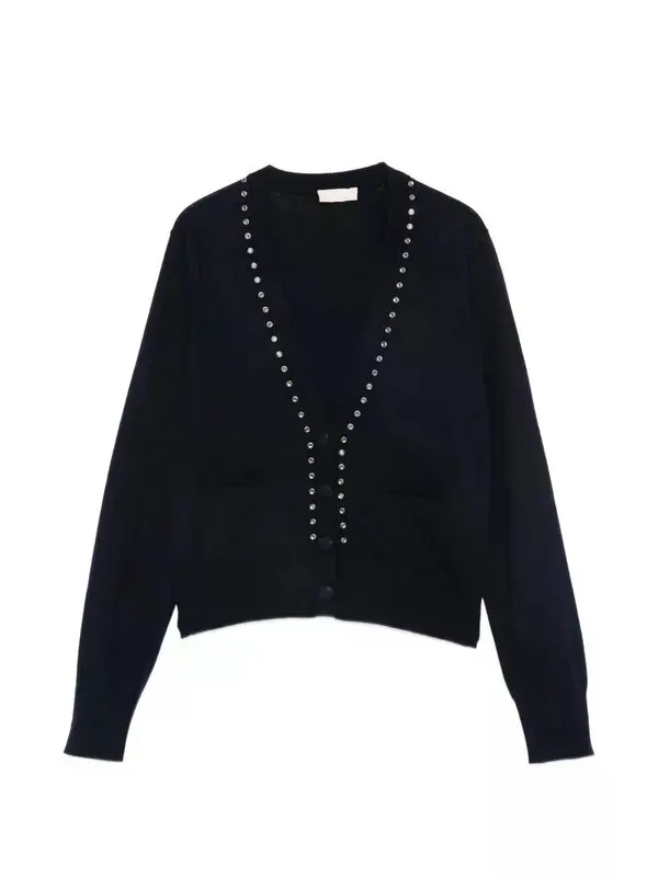 Liu Jo Crystal-embellished Cardigan - Blue
