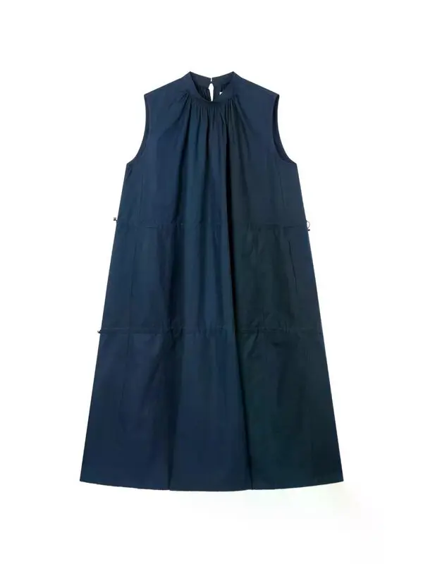 STUDIO TOMBOY Gathered Sleeveless Dress - Blue