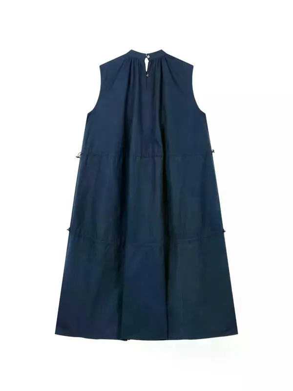 STUDIO TOMBOY Gathered Sleeveless Dress - Blue