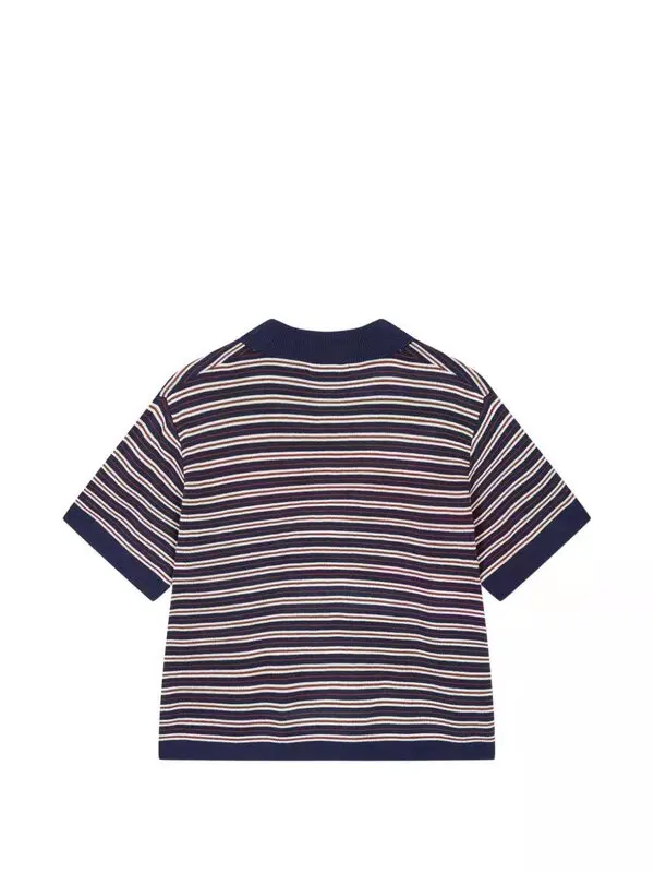 STUDIO TOMBOY Striped Knit Top - Blue