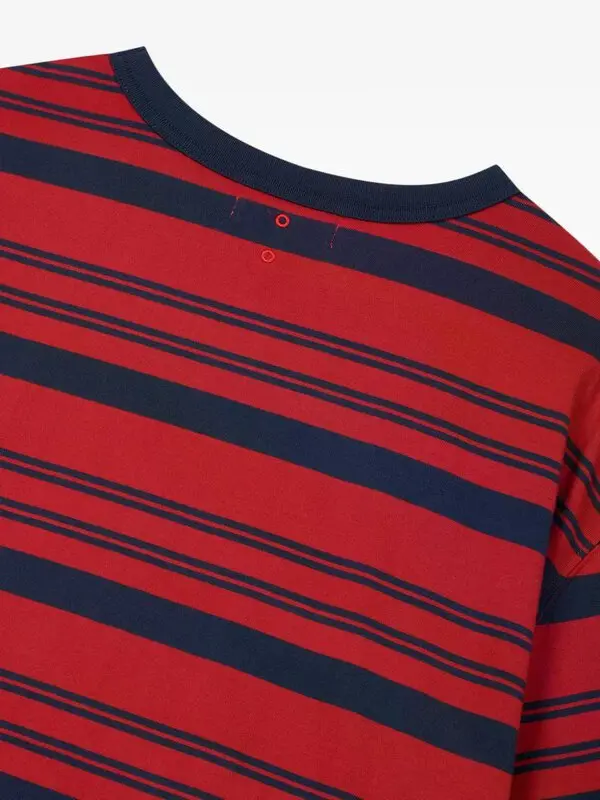 STUDIO TOMBOY Striped Short-sleeve T-shirt - Red