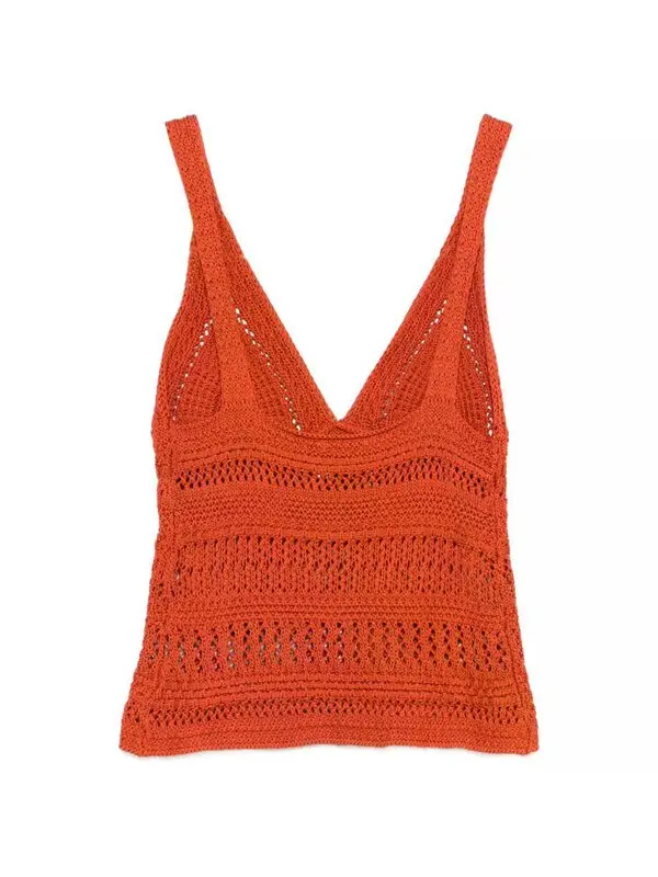 Alpha Studio Crochet Sleeveless Top