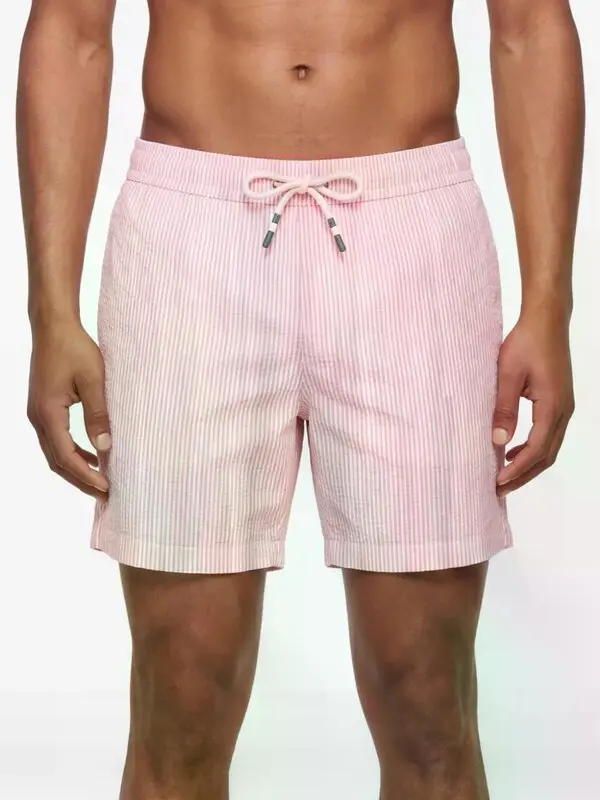 Hartford Striped Swim Shorts - Pink