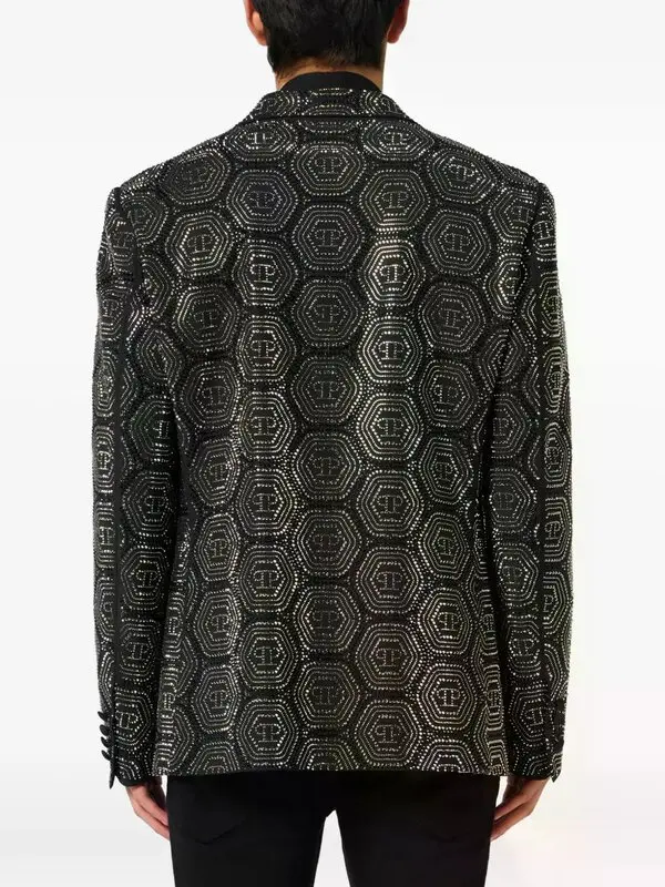 Philipp Plein Monogram Embellished Blazer