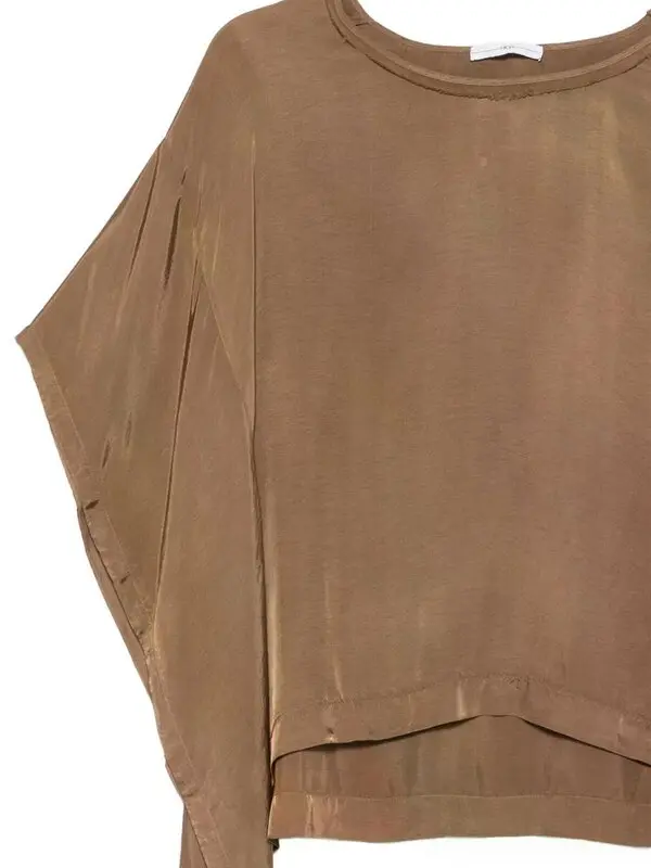 High Majestic Short Sleeve Top - Brown