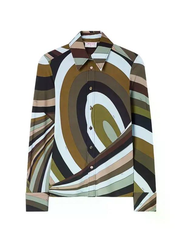 Emilio Pucci Iride Print Stretch Viscose Shirt