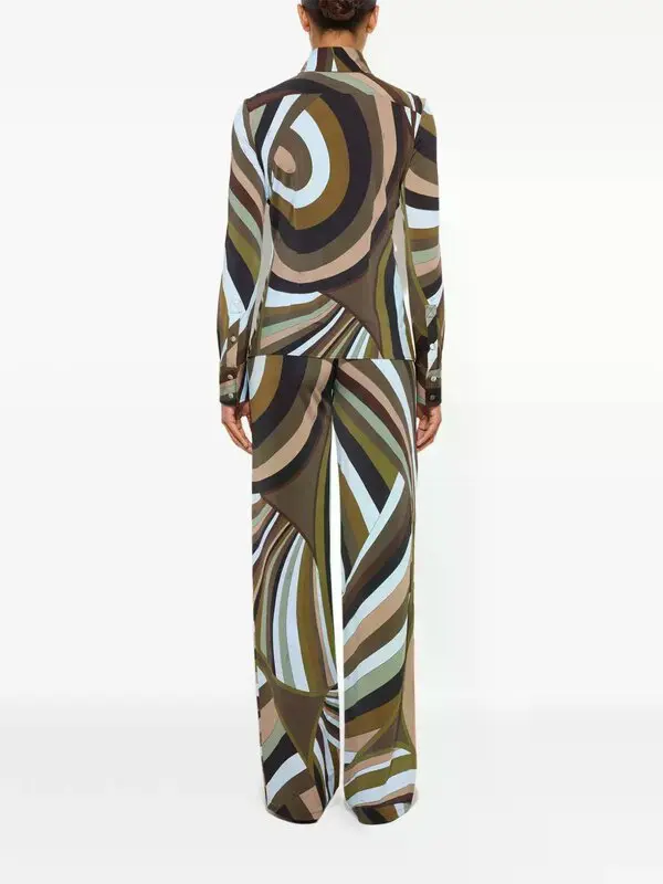 Emilio Pucci Iride Print Stretch Viscose Shirt