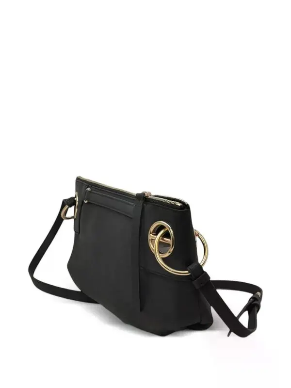 Borbonese Small London Shoulder Bag With Ring Detail