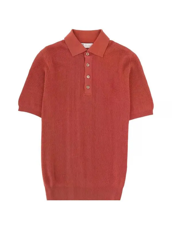 Brunello Cucinelli Ribbed Polo Shirt