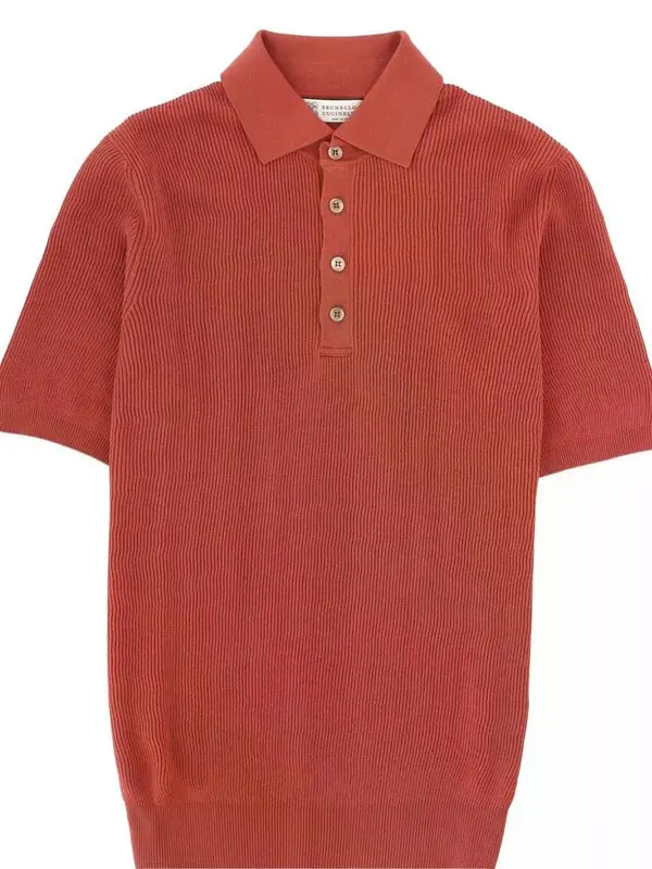 Brunello Cucinelli Ribbed Polo Shirt