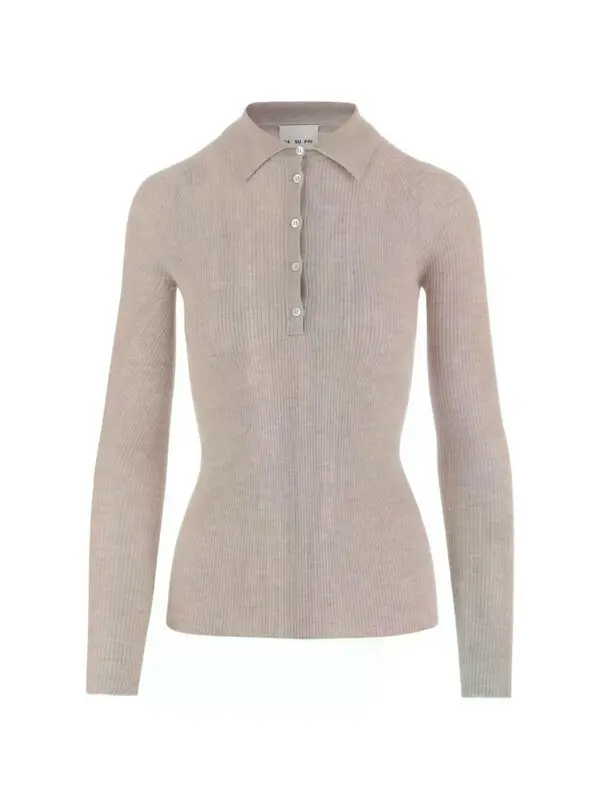 SA SU PHI Ribbed Button Polo Shirt