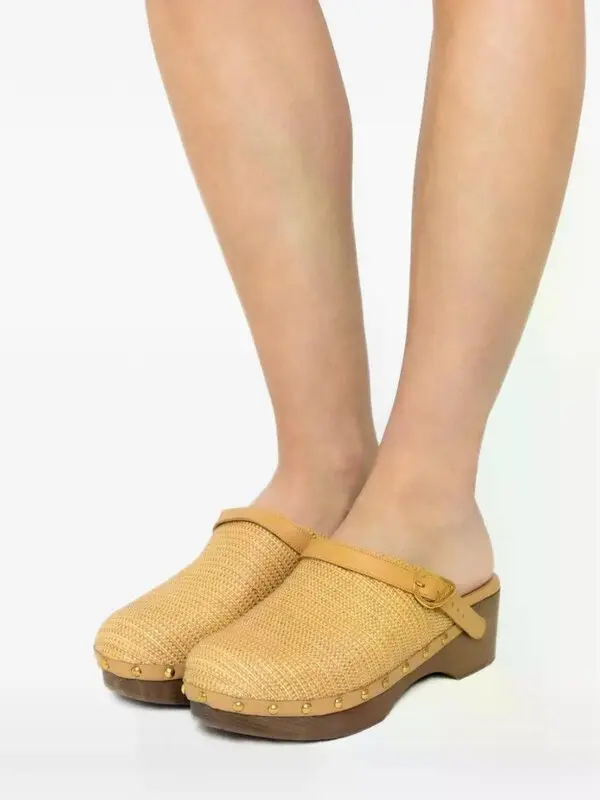 ANCIENT GREEK SANDALS Classic Studded Buckle Clogs