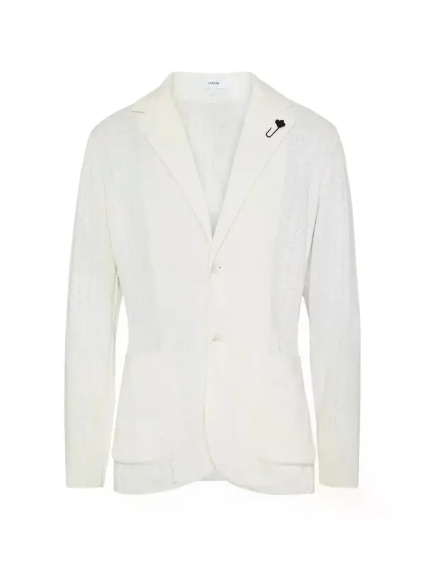 LARDINI Notched-lapel Single-breasted Blazer